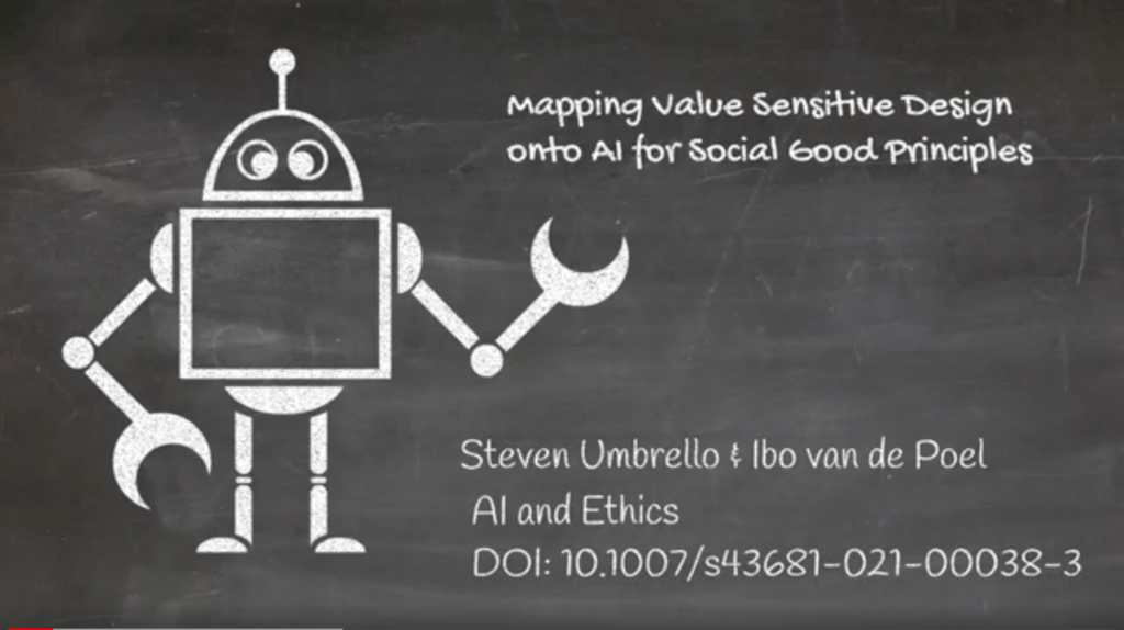 Mapping Value Sensitive Design onto AI for Social Good Principles